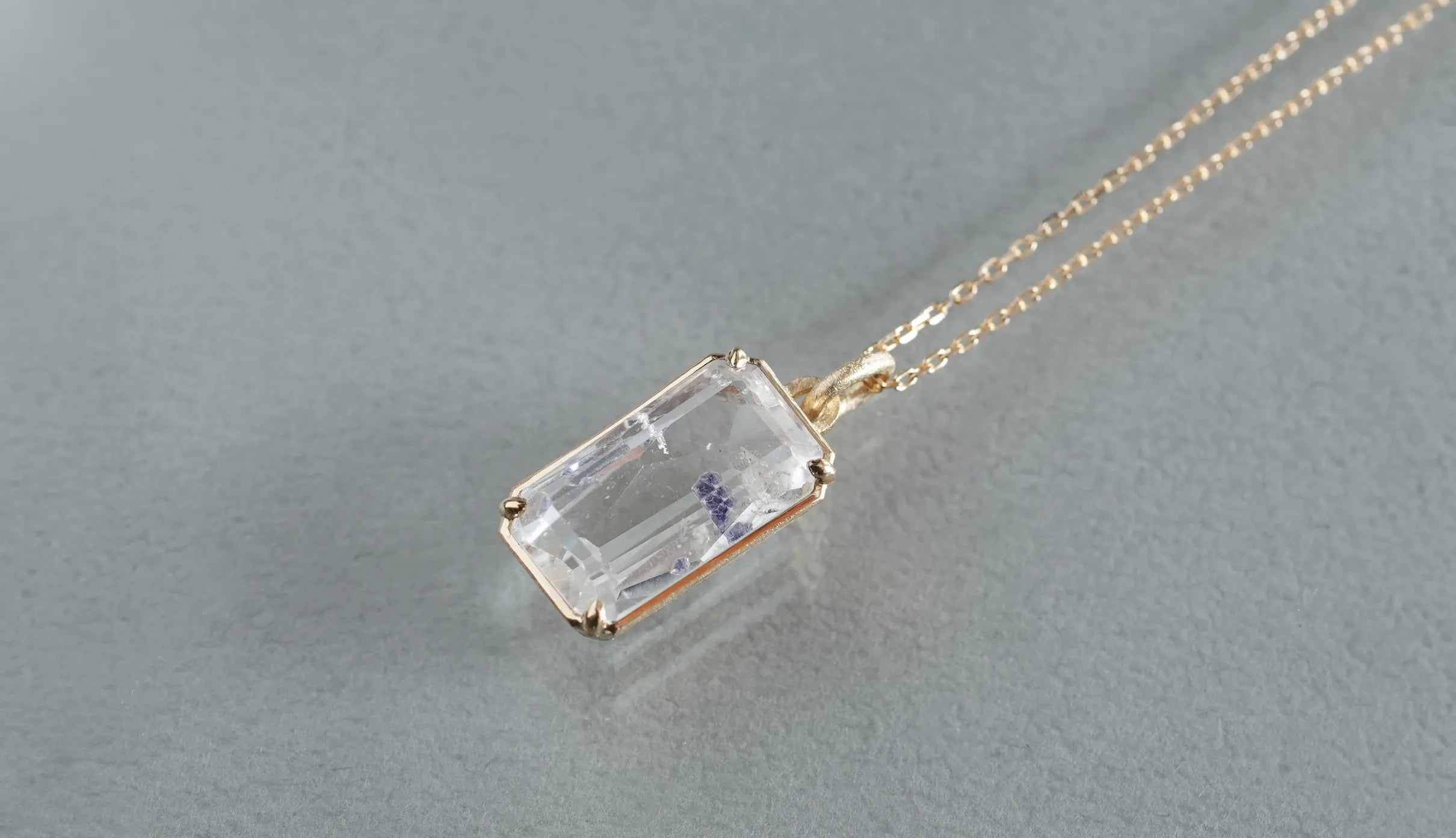 フローライトインクォーツネックレス – Ryui intl.