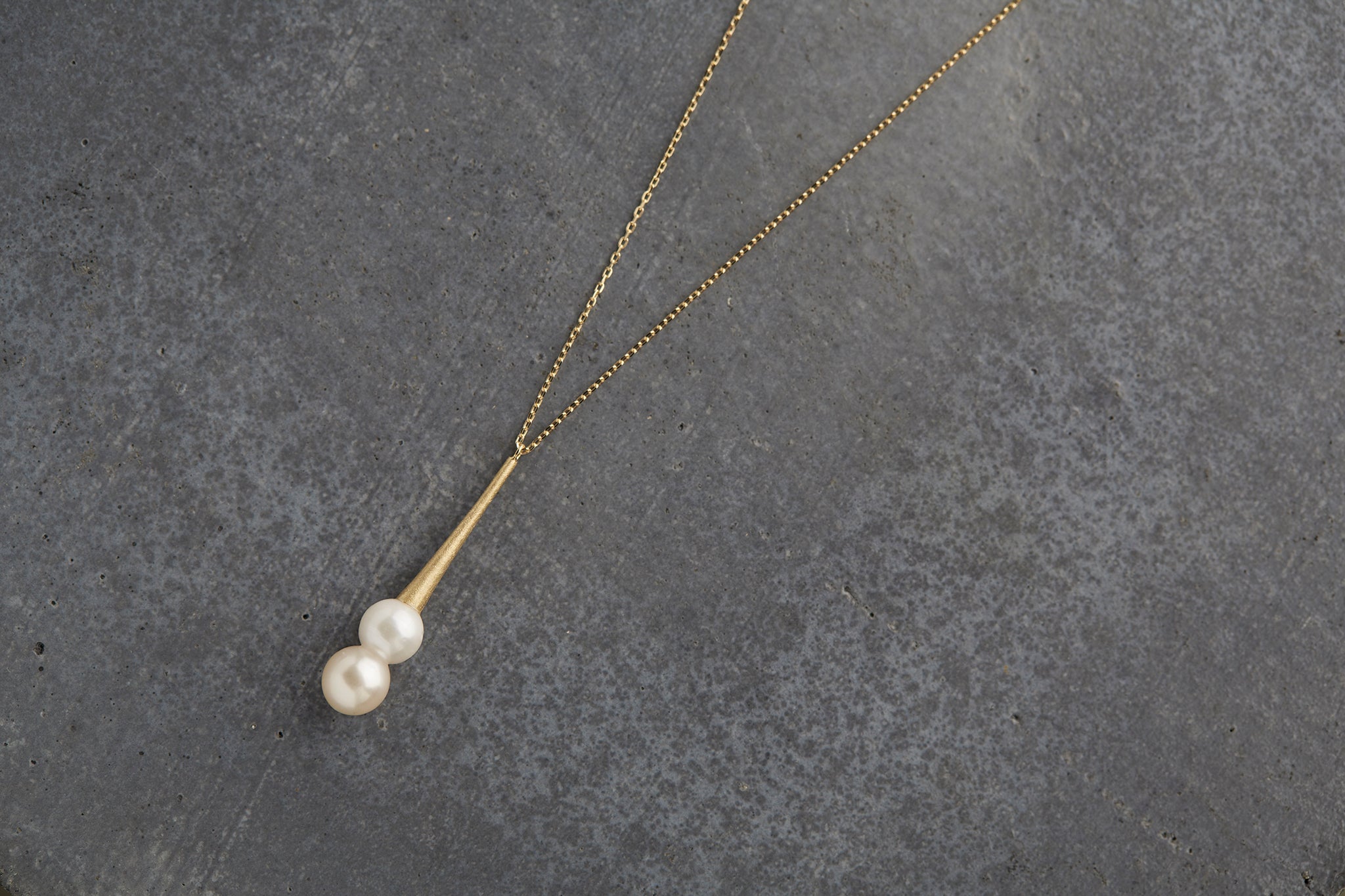 Raindrop akoya twins pearl long necklace – Ryui intl.