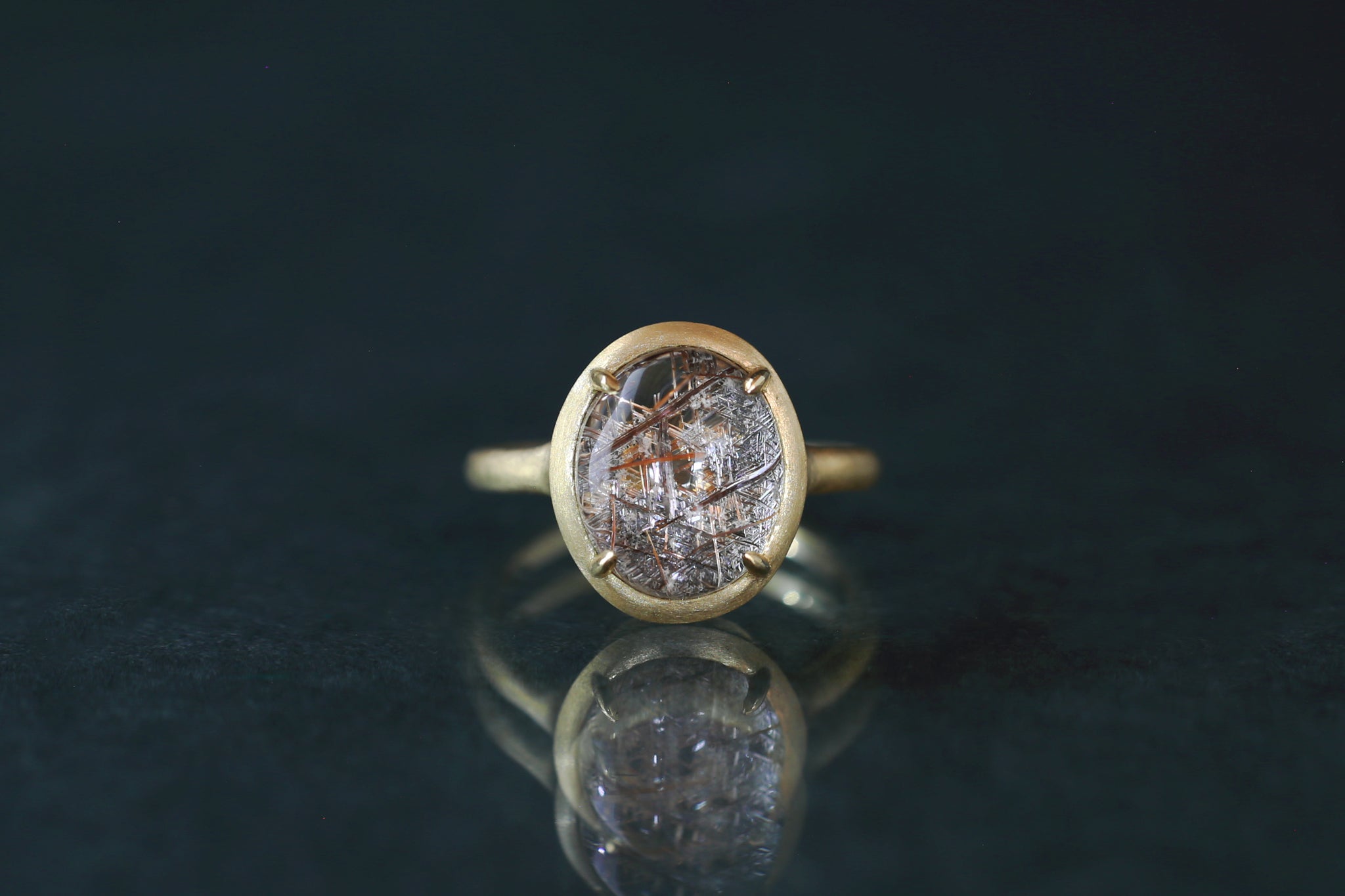 [Ryui Monthly piece] Platinum rutilated quartz ring – Ryui intl.